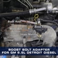GlowShift | Boost Bolt Thread Adapter for GM 6.5L Turbo Diesel ...