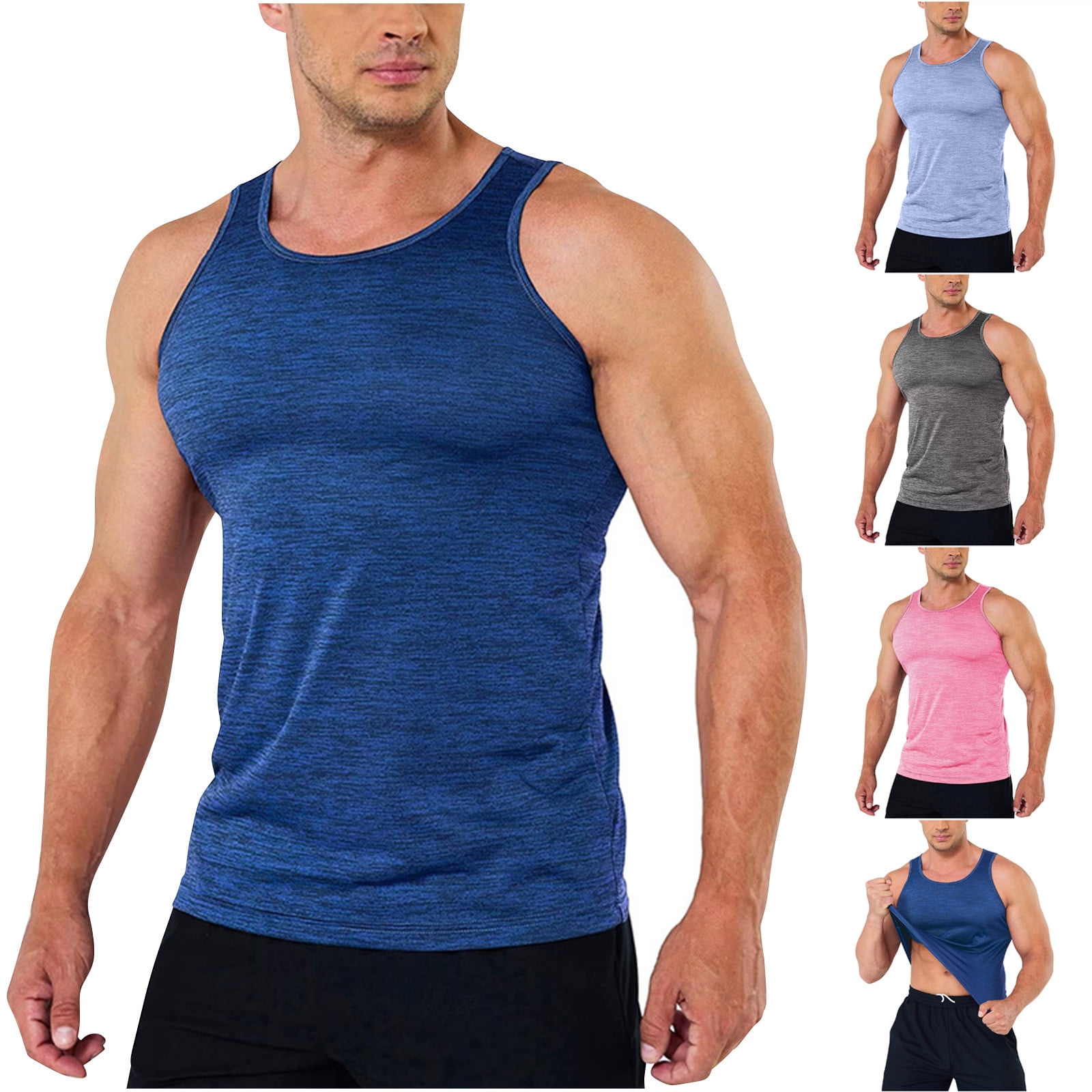Click here for Jdqjbz Mens Workout Hooded Tank Tops Solid Color H... prices
