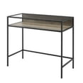 Manor Park Urban Industrial Computer Desk with Glass Top, Grey Wash ...