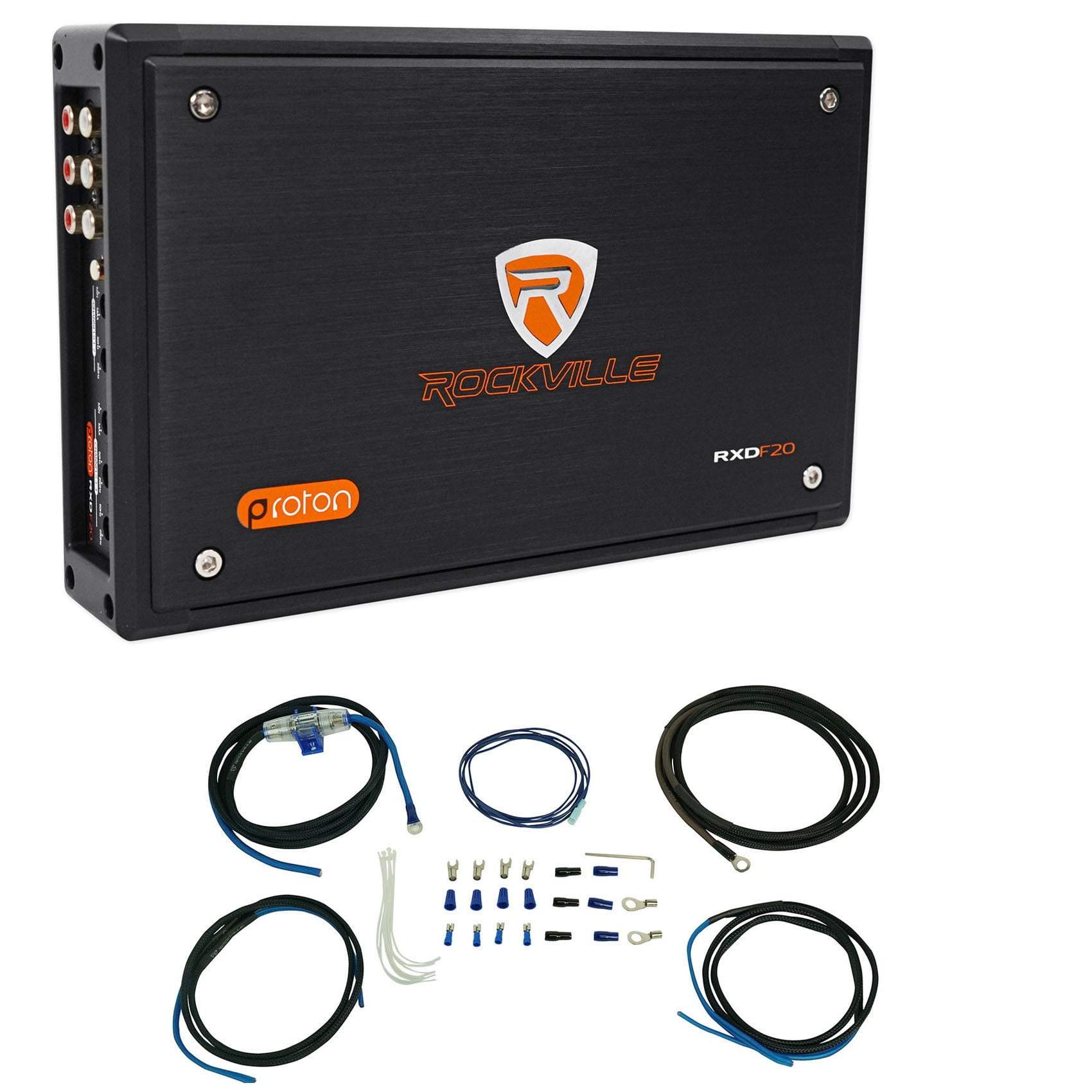 Rockville RXD-F20 Micro Car /ATV Amplifier 1600w Peak 4 Channel 4x100W ...