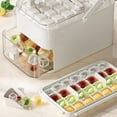 POYOGA Plastic Ice Maker Reusable Press Type Ice Box with Lid Ice ...