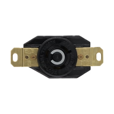 Hubbell Insulgrip Twist-Lock Generator Receptacle, 3 Pole 4 Wire, 30 ...