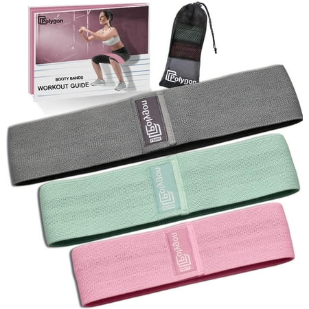 Resistance Exercise Bands, Polygon Fabric Non Slip Hip Bands for Squats ...