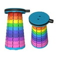 EcoVerve Rainbow Style Telescopic Stool Outdoor Telescopic Plastic ...