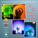 Merkury Innovations Multicolor RGB Sunset Lamp with Remote, 16 LED ...