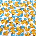 Rubber Ducky Anti-Pill No-Sew Throw Fleece Fabric Kit (72x60)$$Art ...