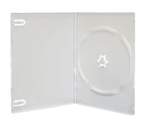 CheckOutStore 10 SLIM Solid White Color Single DVD Cases 7MM - Walmart.com