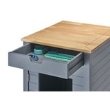 TRINITY | 20" Litter Box Enclosure End Table w/ Drawer | Dark Gray ...