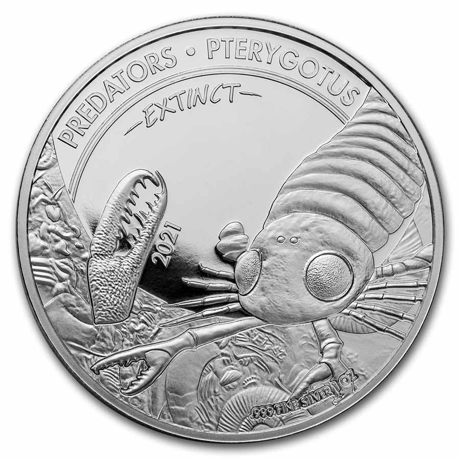 2021 Dem. Rep. of Congo 1 oz Silver Predator Giant Scorpion BU ...