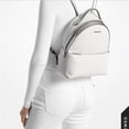 Michael Kors Sheila Medium Two-Tone Signature Logo Backpack Bag ...