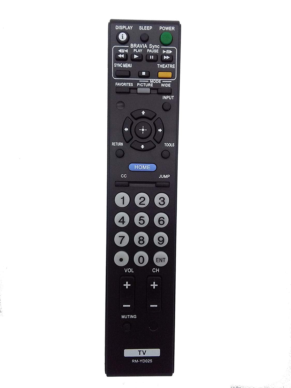 New RM-YD025 RMYD025 Remote Control fit for Sony LCD LED Bravia TV KDL ...