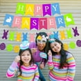 Easter Party Decorations, Funny Happy Easter Banner Bunny Garland ...