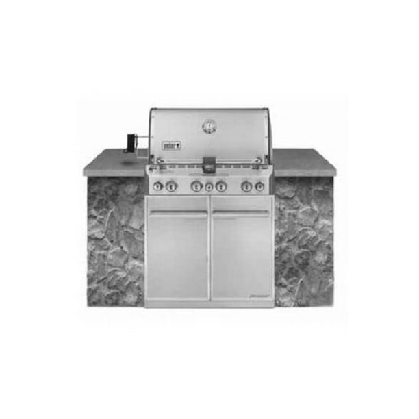 Summit S-460 Gas Grill Stainless Steel NG Built-In - Walmart.com ...