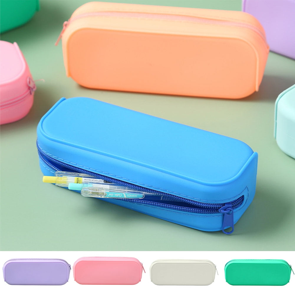 Waterproof Pen Case Cosmetic Makeup Bag, Stationery Pouch Silicone ...