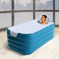 DENEST Inflatable Adult Bath Tub Folding Bathtub PVC Blow Up Travel ...