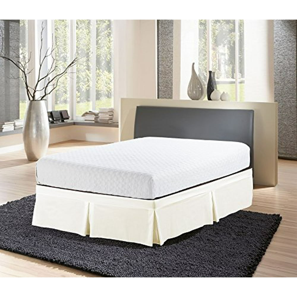 Ben And Jonah Easy Wrap White Elastic Tailored Bed Skirt 16 Drop