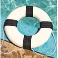 Swimline Life Saver Float Ring Buoy for Swimming Pools, 18" White/Black ...