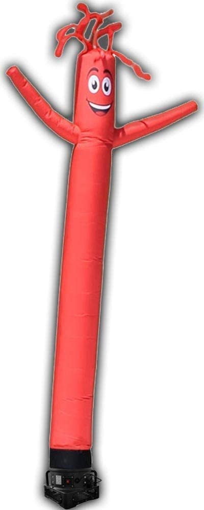 8ft Inflatable Tube Man Solid Red Color - Complete Set with Blower ...