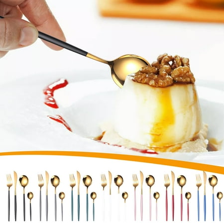 24 Piece Stainless Steel Cutlery Set For 6 People Including Spoon Knife ...