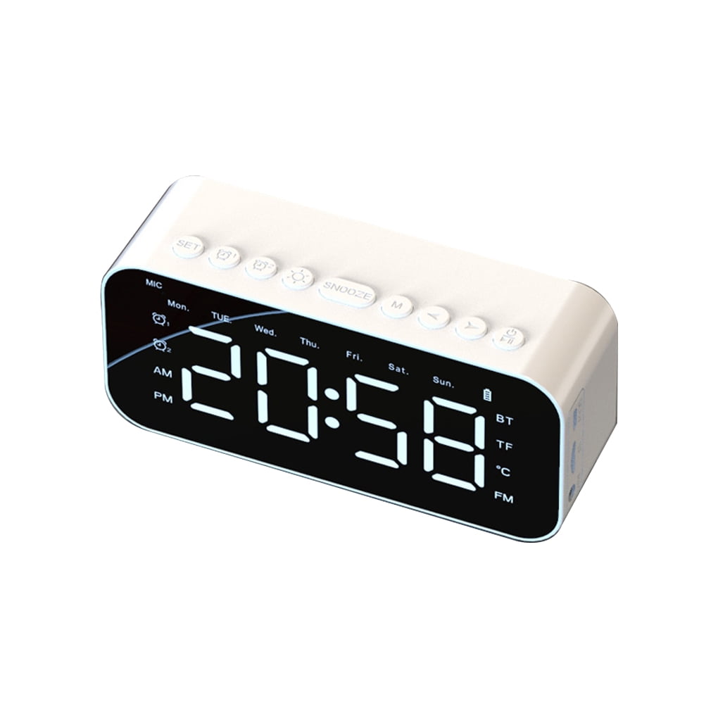 Linyer Digital Clocks Home Supplies Wireless Speaker Desktop Decor ...