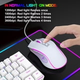GGB-Wired Mouse, Gaming Mouse 4 Adjustable DPI, RGB Backlit Ergonomic ...