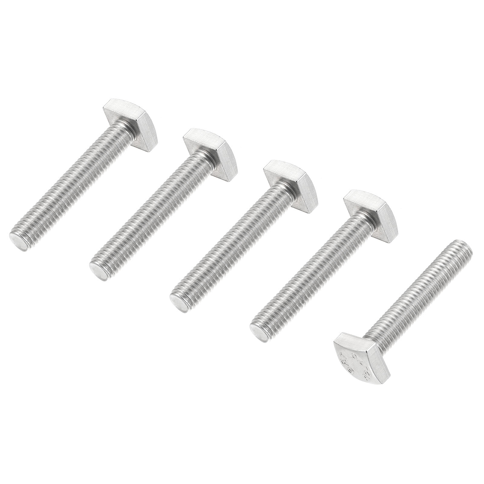 Square Head Bolt, 5 Pack M8x45mm 304 Stainless Steel Grade C Square ...