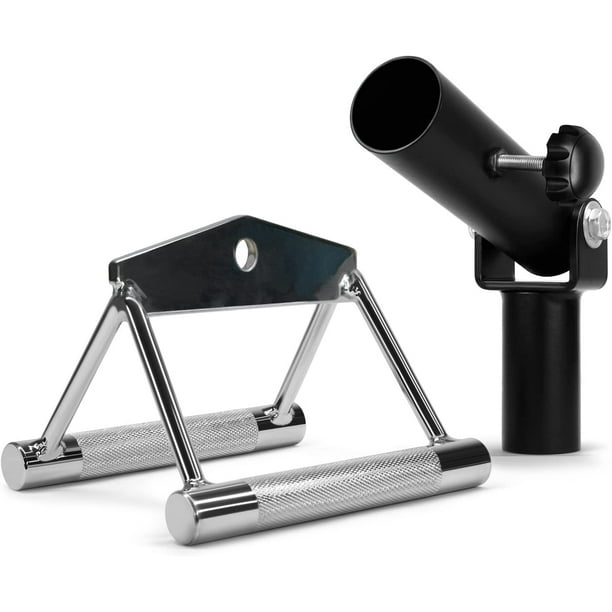 Yes4All T-Bar Row Plate Insert + Double Row Handle Chrome Combo ...