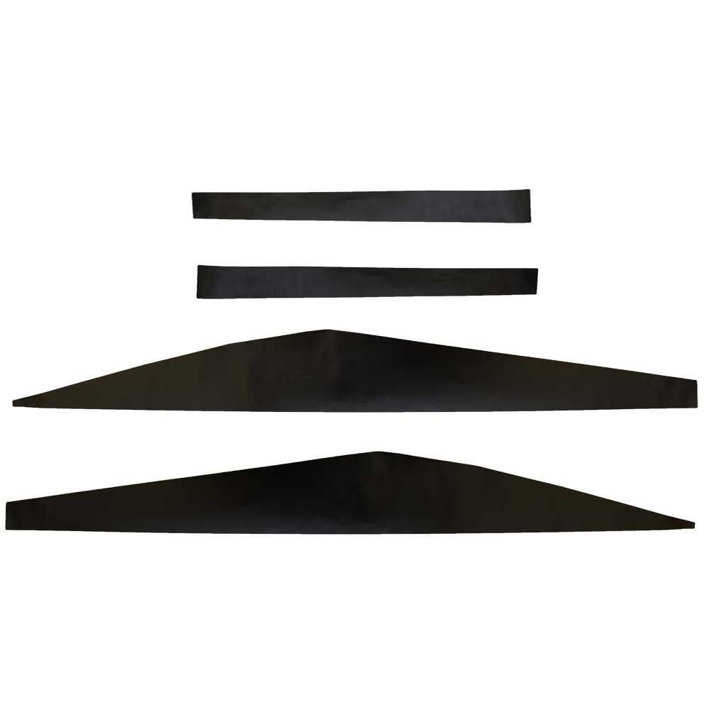 Crownline Boat Graphic Decal 22056 | Sharpline Black (4 PC Set ...