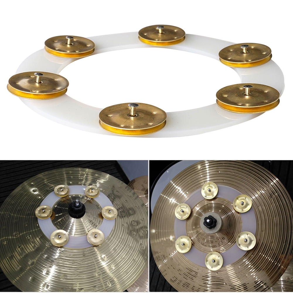 Tambor de Percusión Yeacher Cymbal con Anillo Ching Cymbal Pack ...