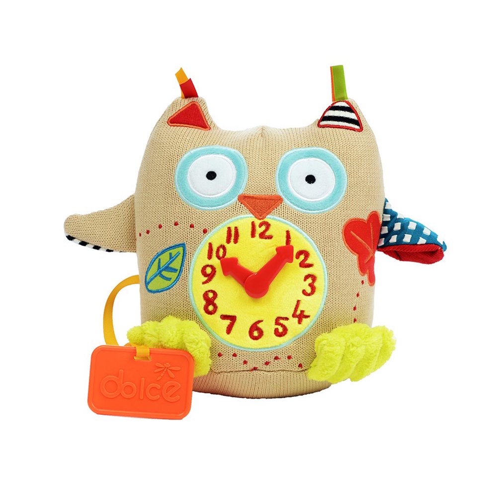 Dolce My First Owl Clock Interactive Stuffed Animal Plush Toy - Walmart ...