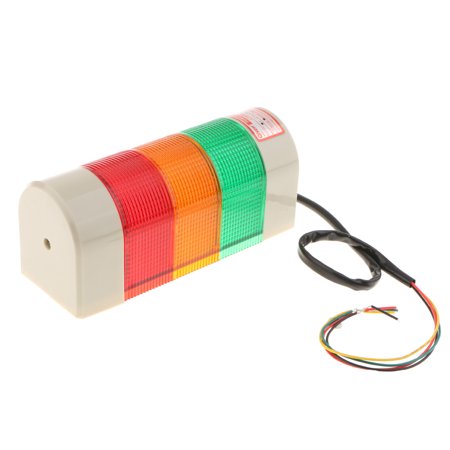 Industrial Signal Tower LED Alarm Lamp, Red Green Yellow Light, DC 24V ...
