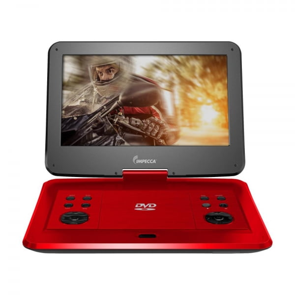 Impecca DVP-1330R 13in Portable Dvd Player, Red - Walmart.com