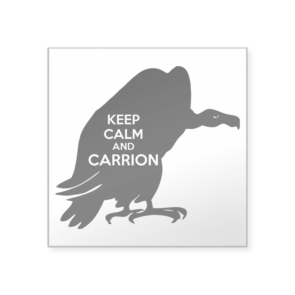 CafePress - Carrion Square Sticker 3 X 3 - Square Sticker 3" x 3 ...