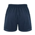 Akiihool Women Shorts Casual Womens Casual Elastic Waist Knee Length
