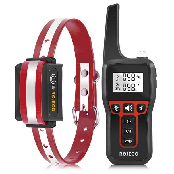 ROJECO 1000m Electric Dog Training Collar Remote Control Waterproof ...