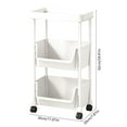 Multi Layer Adjustable Rolling Storage Rack Cart Large Capacity Multi ...