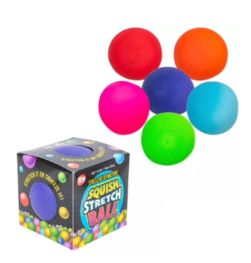 4" Stress Relieving Fun Squish Stretch Ball - Walmart.com