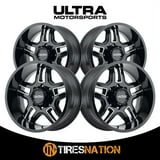 Ultra 153BK Armageddon Gloss Black Machined Wheel Rim, 18" x 9" 5 x ...