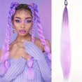 Aellinatey Heat Friendly Colorful Braid Ponytail Extension Easy ...