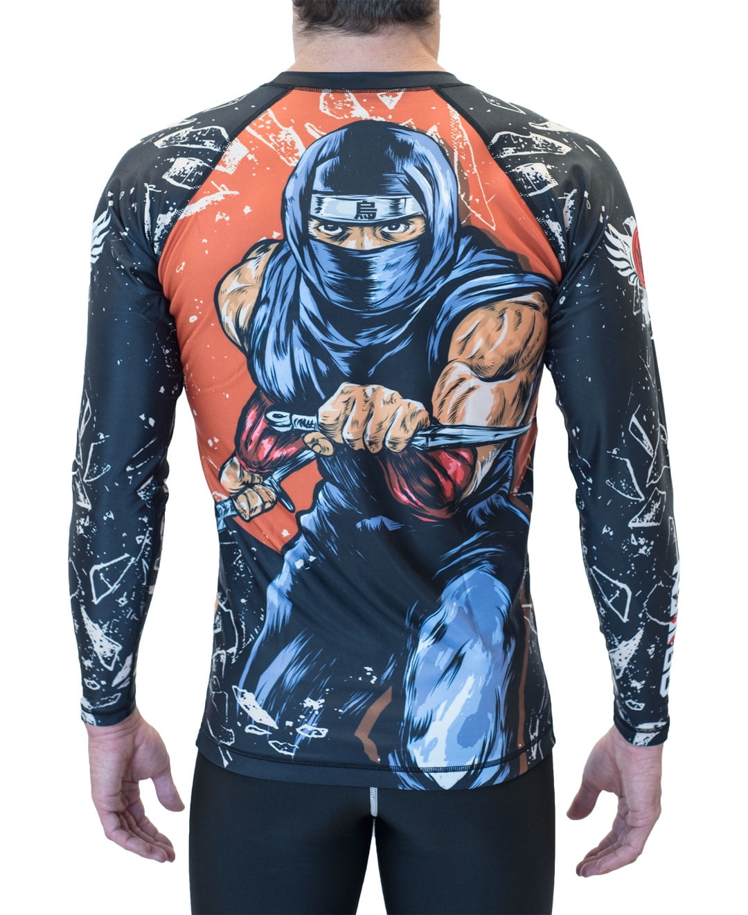 Raven Fightwear Men's Ninja MMA BJJ Rash Guard Black Large - Walmart.com