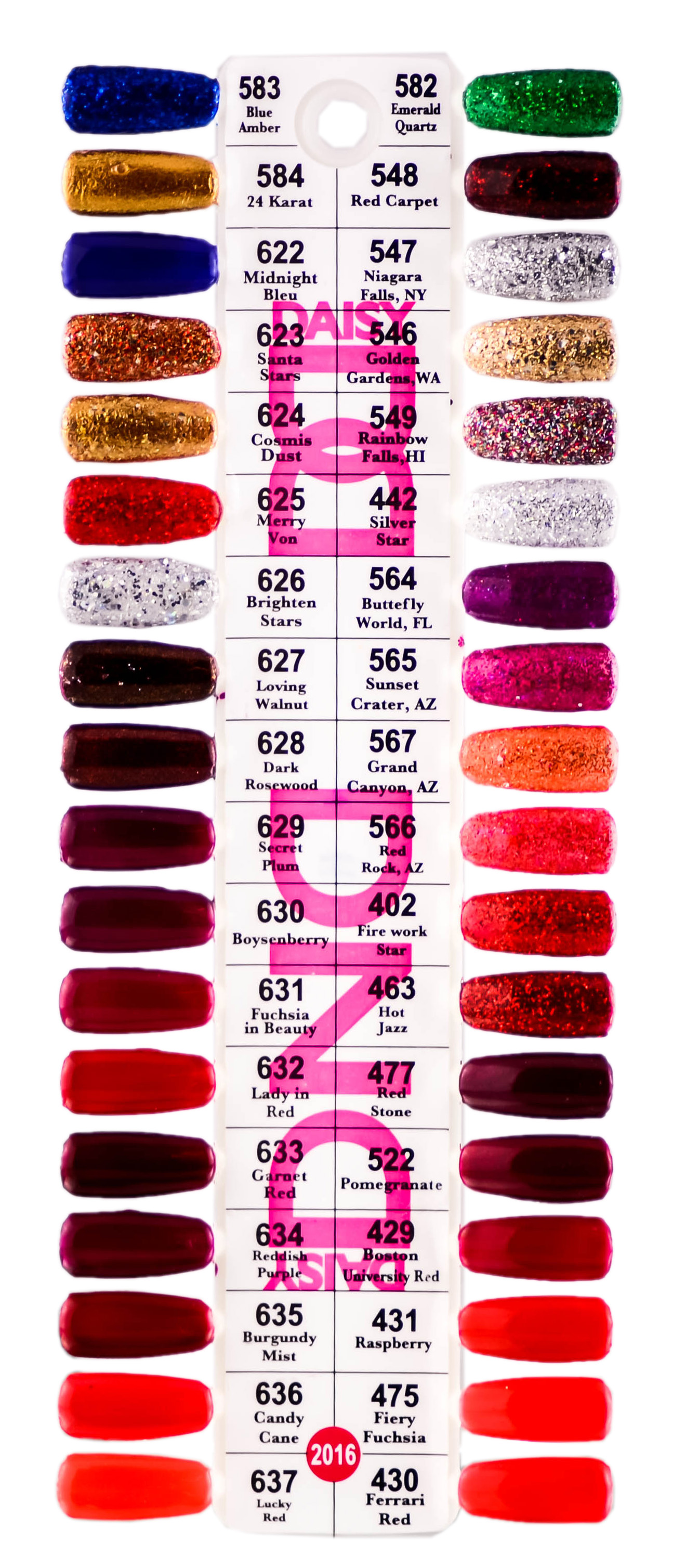 Daisy DND Color Swatches - Single - #2016 - Pack of 3 with Sleek Comb ...