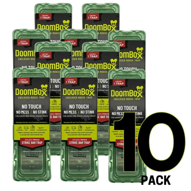DoomBox Enclosed Mouse Trap | Green | Safe for Kids & Pets | Made in ...
