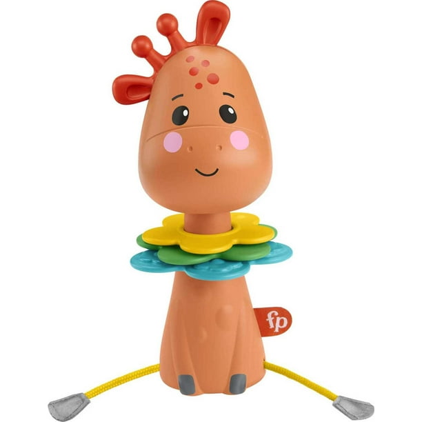 Fisher-Price Activity Giraffe Clacker Sensory Toy for Infants Ages 6 ...