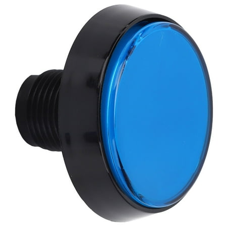 Push Button Switch, 60mm Big Round Flat Button, With LED Light 3-Foot ...