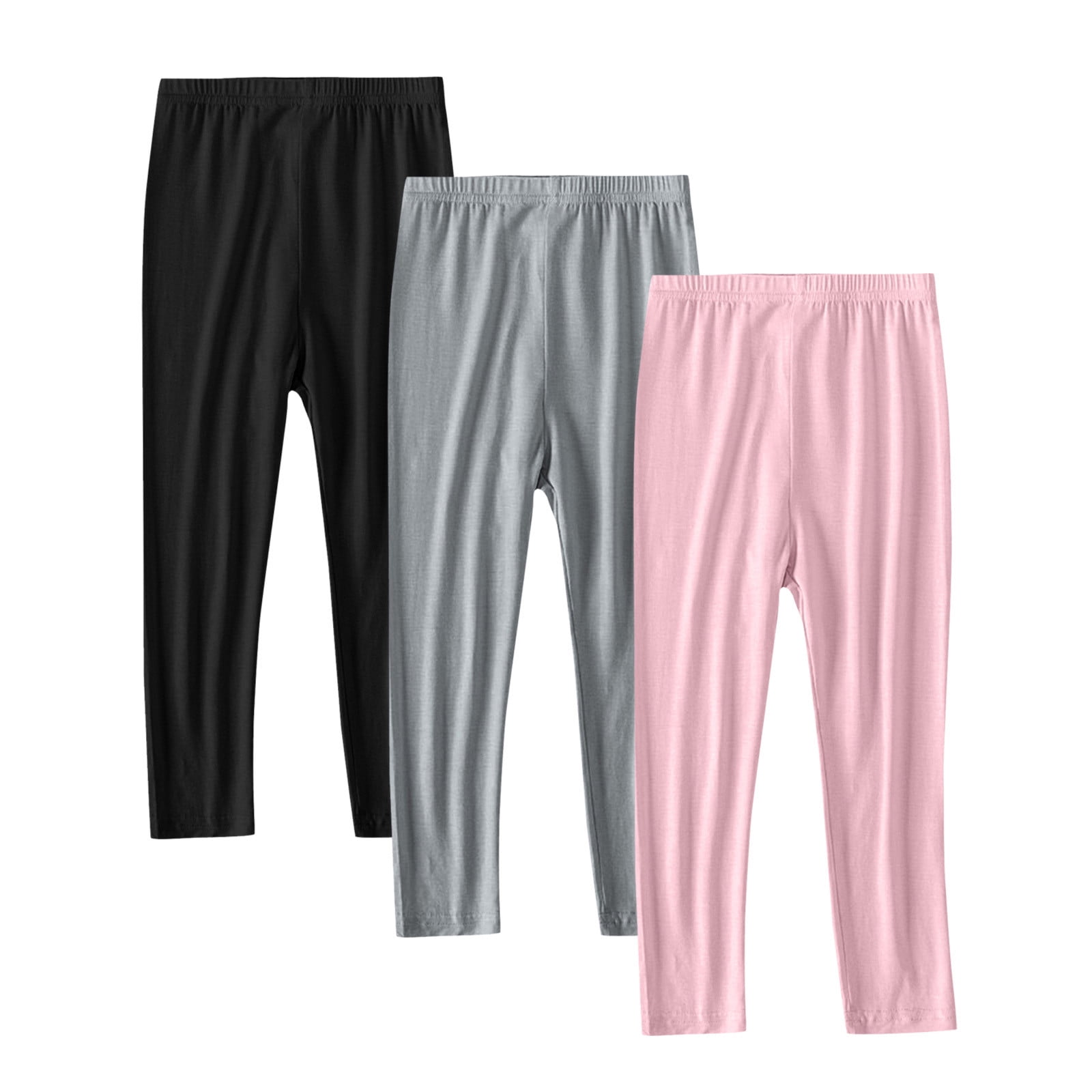 Click here for Jalioing Girls 3 Pack Leggings Lightweight Stretch... prices