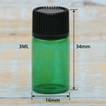 Glass Essential Oil Bottle 50pcs 3ml Small Sample Jars with Orifice ...