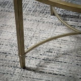 Magnussen Copia Cocktail Glass Table in Antique Silver with Gold Tint ...