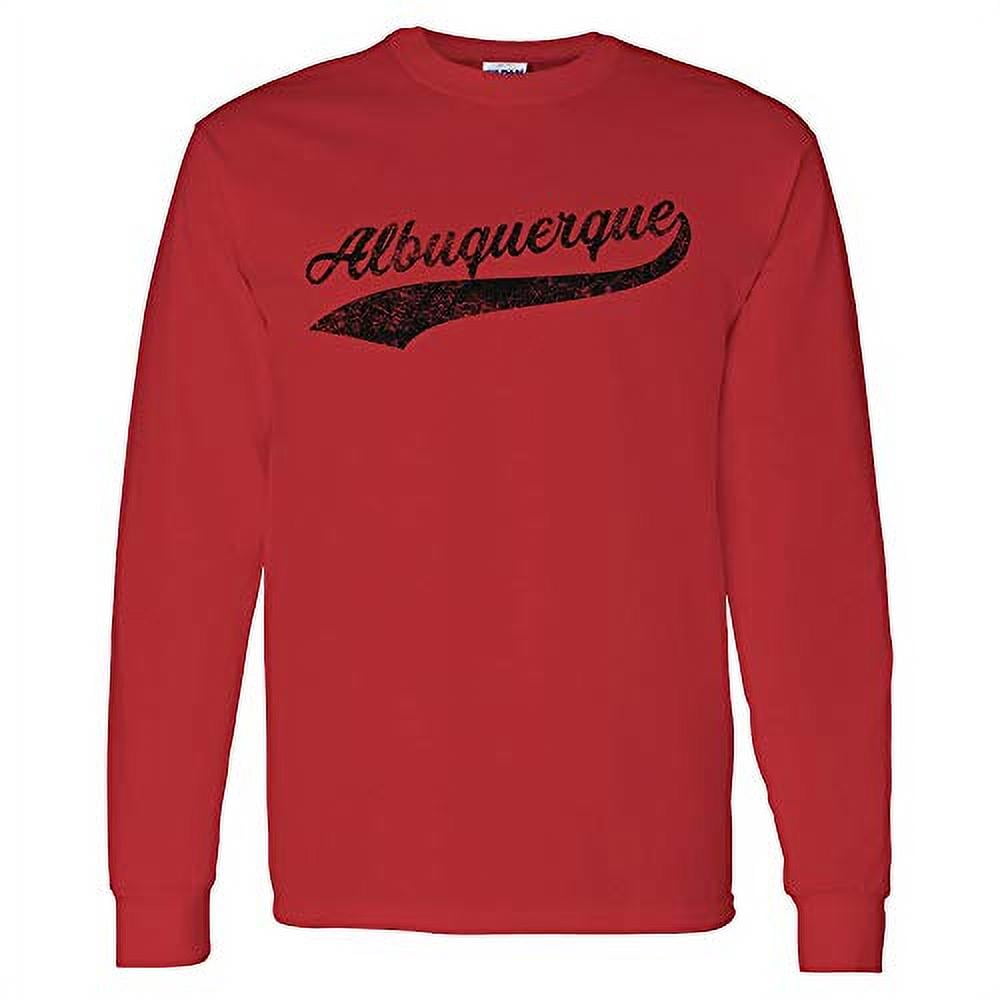 Albuquerque Baseball Script - Hometown Pride, Pitcher Long Sleeve T ...