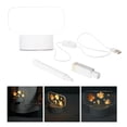 EHJRE Acrylic Board for Desk Clear Desktop Note Memo White Board LED ...