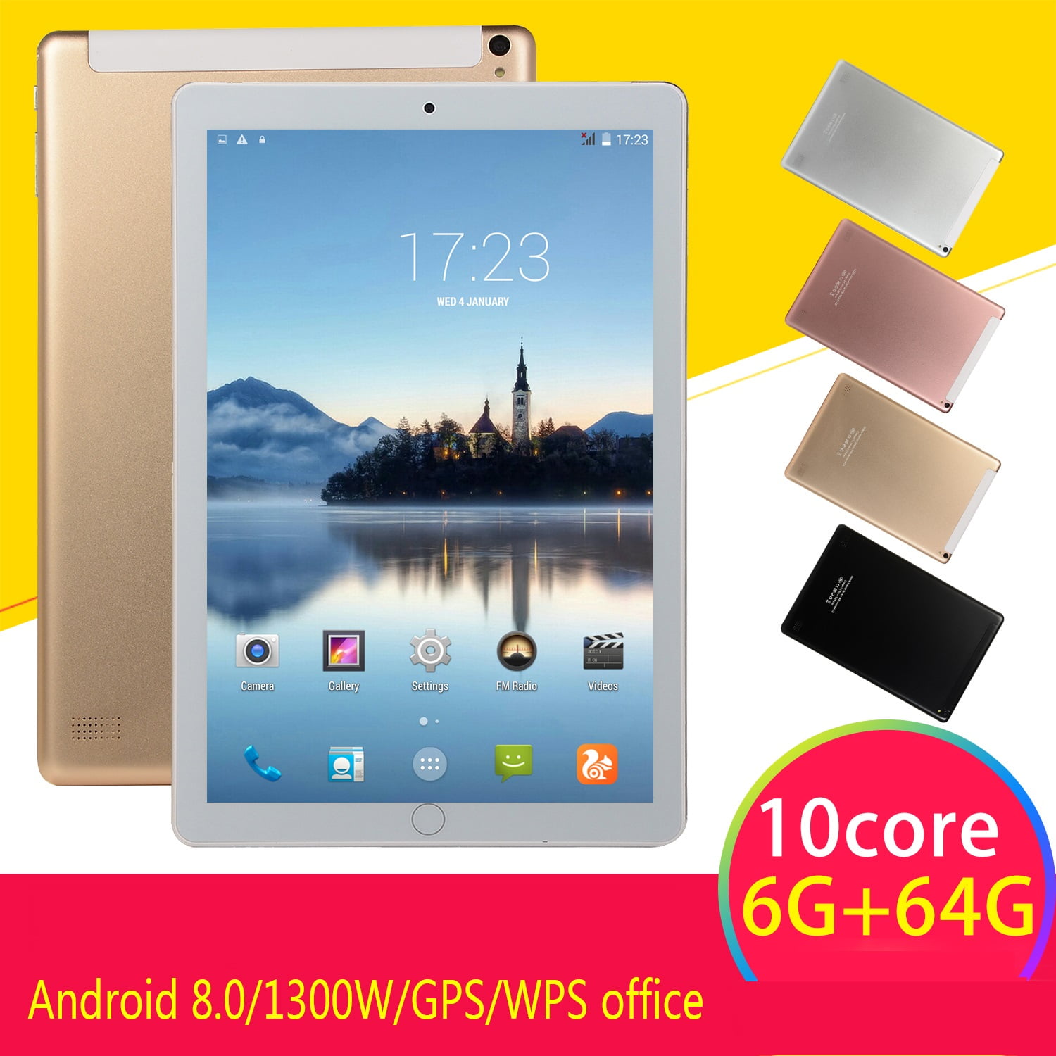 10.1 inch WiFi Tablet PC Ten Core Android 9.0 6GB+ 64GB Dual SIM Dual ...